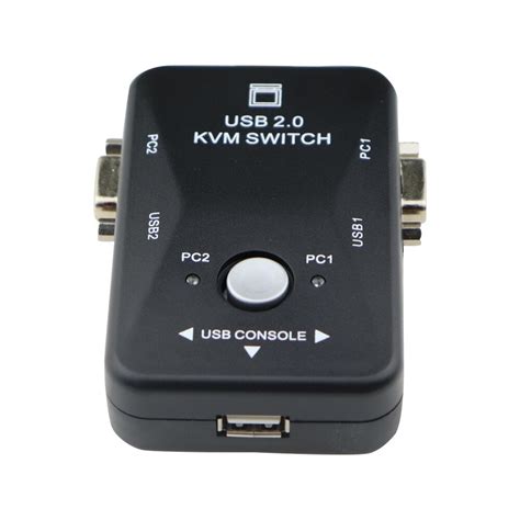 2 In 1 Out USB 2 0 VGA KVM Switch Box 2 Port PC Mo Vicedeal