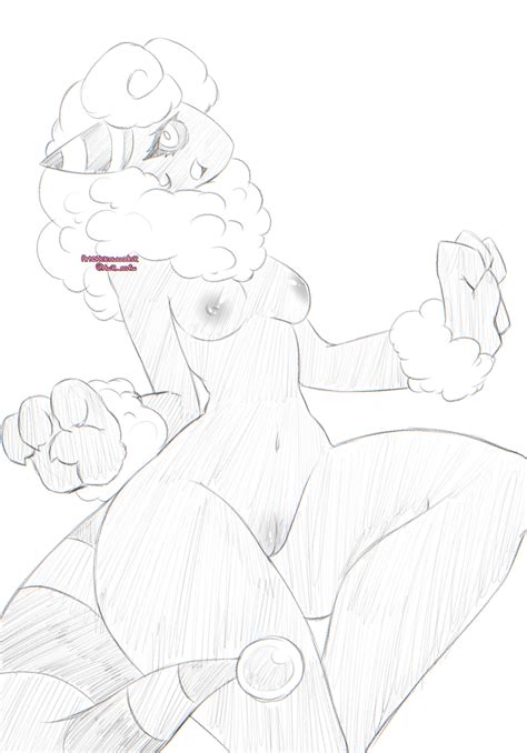 Rule 34 Anthro Ass Breasts Cute Fangs Digital Media Artwork Exposed Breasts Female Flaaffy