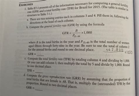 Solved 1 Table E7 I Presents All Of The Information Chegg Com