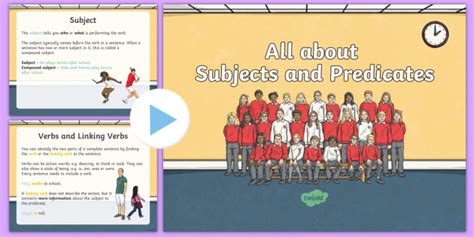 All About Subjects And Predicates PowerPoint Teacher Made