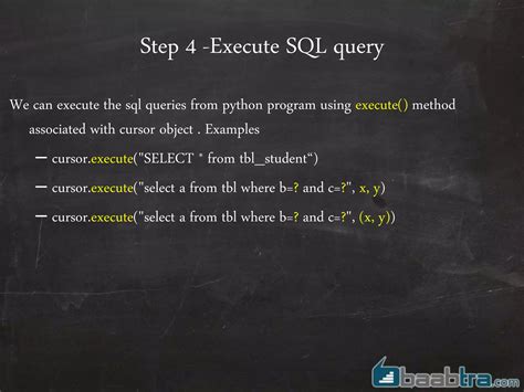 Database Connectivity In Python Pptx