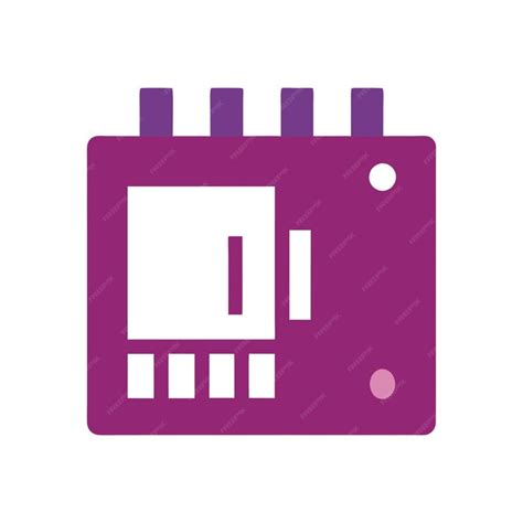 Premium Vector Computer Hardware Components Parts And Devices Featuring Motherboard Vector