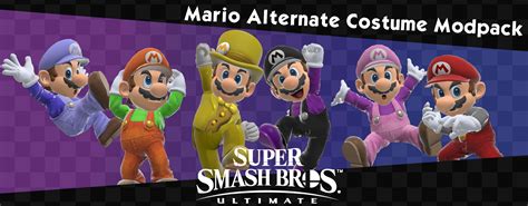 Mario Alternate Costume Modpack Mod For Super Smash Bros Ultimate