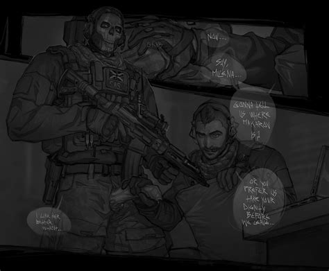 Ghost And Soap Call Of Duty And 1 More Drawn By Netcrow98 Danbooru