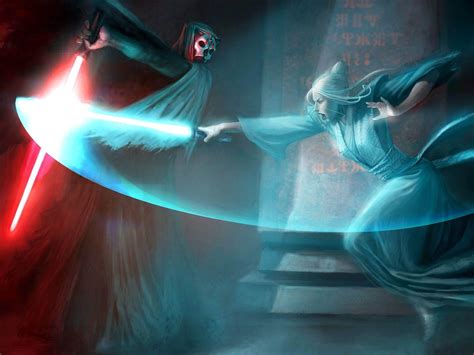Star Wars Lightsaber Duel Wallpapers Wallpaper Cave