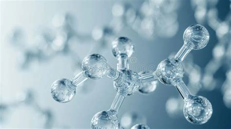 Molecular Structure Abstract Scientific Image Stock Illustration