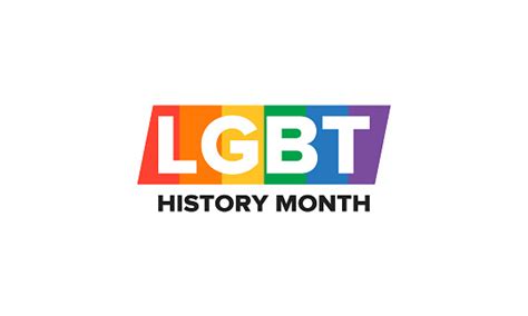 성소수자 역사의 달 프라이드의 달 레즈비언 게이 양성애자 트랜스젠더 매년 축하합니다 Lgbt 플래그입니다 무지개 사랑 개념입니다 인권과 관용 포스터 카드 배너 및 배경 벡터