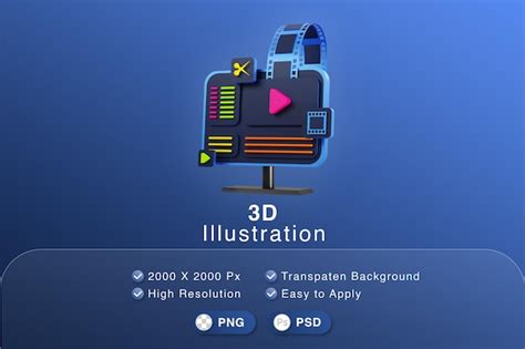Ordinateur Dillustration 3d Avec Processus De Configuration Du Montage