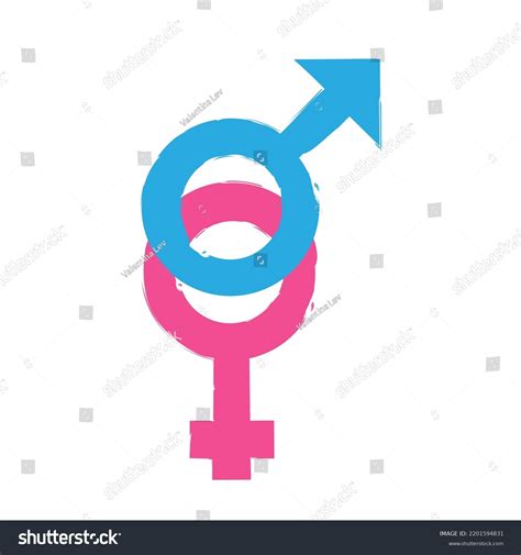 Female Male Signs Sex Gender Paint Stock Vector Royalty Free 2201594831 Shutterstock