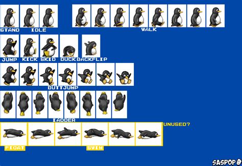 Pc Computer Supertux Tux Big 061 Version The Spriters Resource