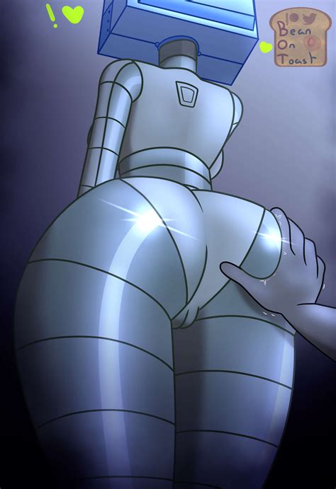 Rule 34 2d Beanontoast Female Humanoid Karen Plankton Presenting Hindquarters Robot Robot Girl