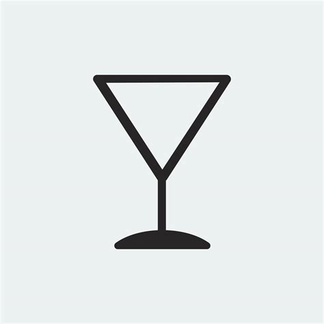 Martini Cocktail Glass Icon Illustration Download Free Vectors