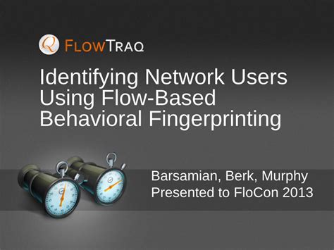 Pdf Identifying Network Users Using Flow Based Behavioral
