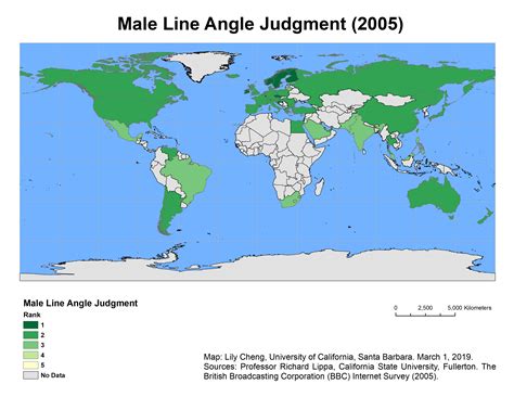 Geovisualization Of Global Sex Differences In Mental Rotation Ability