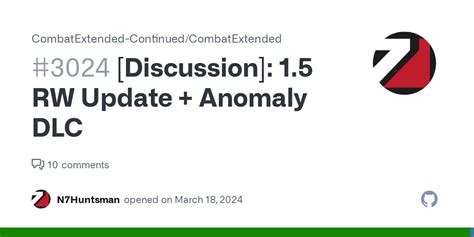 Discussion 15 Rw Update Anomaly Dlc · Issue 3024