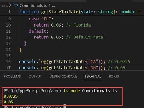 Typescript If Else Conditional Logic