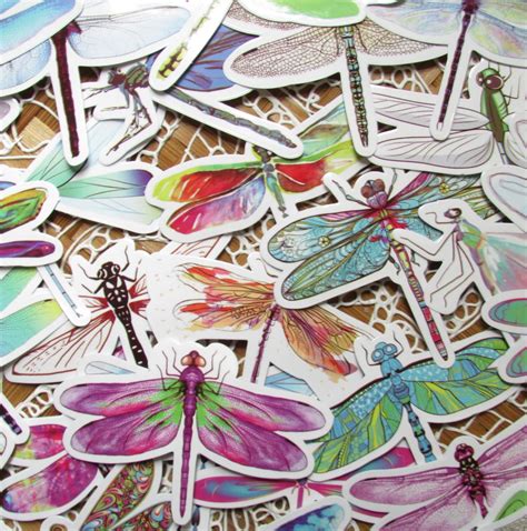 Stickers Dragonfly Stickers Scrapbooking Stickers Journal Stickers