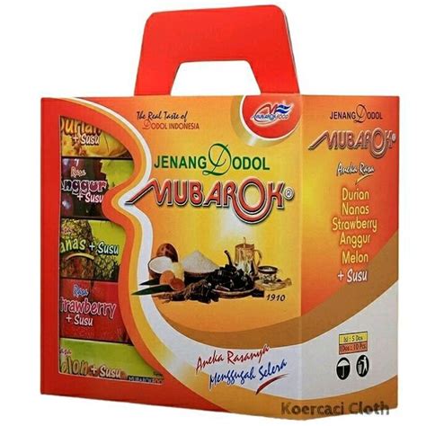 Jual Jenang Kudus Mubarok Aneka Rasa Isi 50pcs Dodol Kudus 5 Rasa Shopee Indonesia