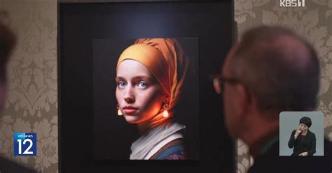 네덜란드 Ai가 그린 ‘진주 귀걸이 소녀가 예술인가