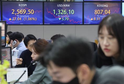 코스피 美 기술주 훈풍에 2600선 돌파 시도외인·기관 사자 한국경제