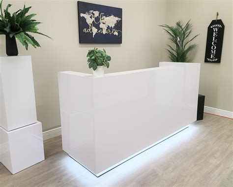 Small White Reception Desk For Sale At Victoria Westgarth Blog