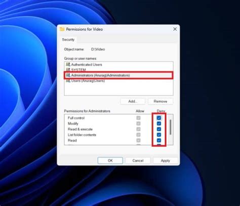 fix “failed to enumerate objects in the container” windows 10 11