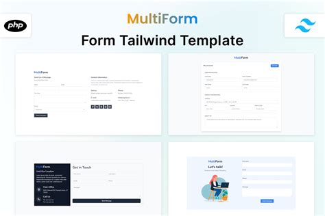 Php Tailwind Css Form Section Multiform
