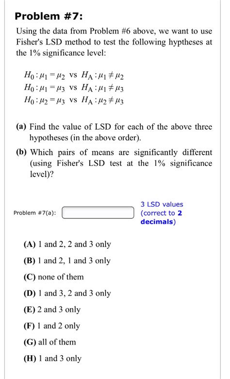 Solved Problem Using The Data From Problem Above We Chegg Com