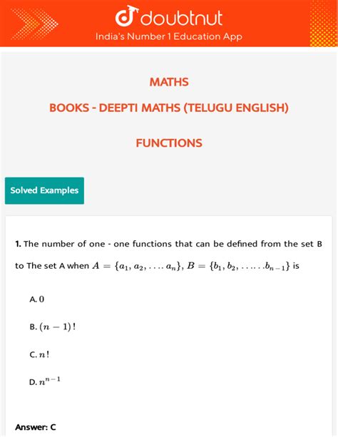 Functions Solved Examples And Exercises Deepti Maths