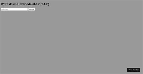 Rgb Color Generator Codesandbox