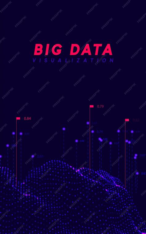 Premium Vector Big Data Visualization Information Wave Technology Futuristic Abstract