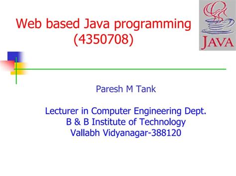 Presentation For Java Data Base Connectivity Ppt