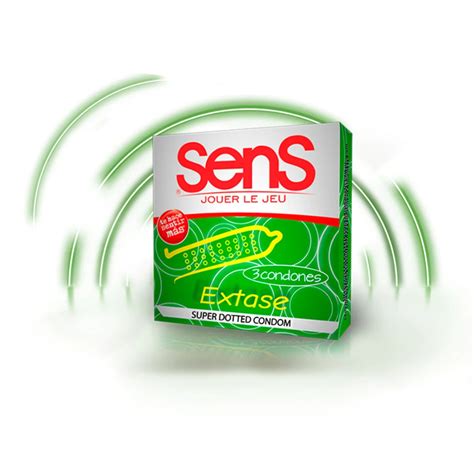 Preservativo Extase Sens Sexshop Juguetes Sexuales