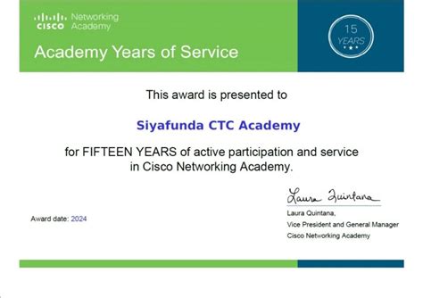 Cisco Empowering Siyafundactc Cisconetacad Innovationleaders 15years Siyafunda Community