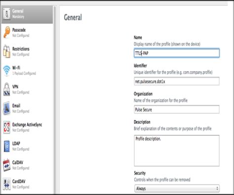 configuring native supplicant for 802 1x authentication