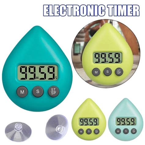 Water Drop Electronic Timer Programmable Countdown Timer With Alarm And Sucti`~ £4 62 Picclick Uk