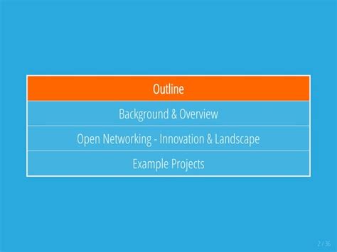 Open Source Networking Overview PPT
