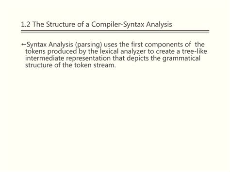 Ppt Compliers Principles Techniques And Tools Course Overview