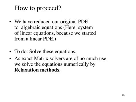 Ppt Numerical Integration Of Partial Differential Equations Pdes