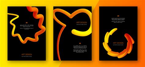 크리에이 티브 화려한 커버 세트입니다 액체 색 그라데이션 모양 유행 추상적인 디자인 안내물 곡선된 형태와 추상적인 배경입니다 3차원 형태에 대한 스톡 벡터 아트 및 기타