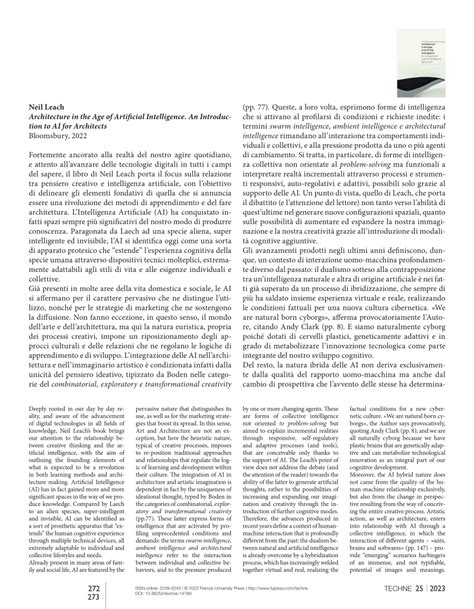 Pdf Neil Leach Architecture In The Age Of Artificial Intelligence An Introduction To Ai For