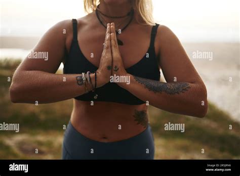 Through Meditation I Find My Peace An Unrecognizable Woman Standing