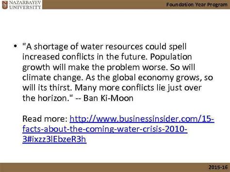 Foundation Year Program Discovering Science Seminar 1 A