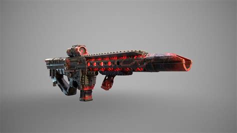 3d Model M4 Hm Sniper Rifle Sunrise Vr Ar Low Poly Cgtrader