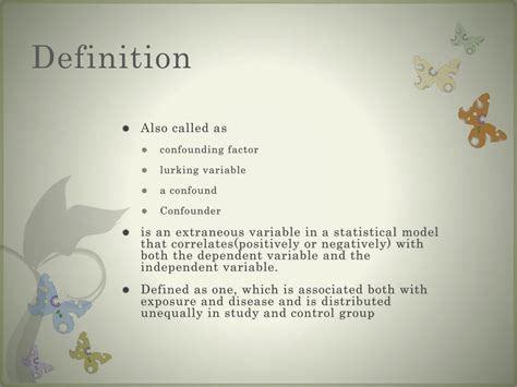 PPT Confounding Variable PowerPoint Presentation Free Download ID