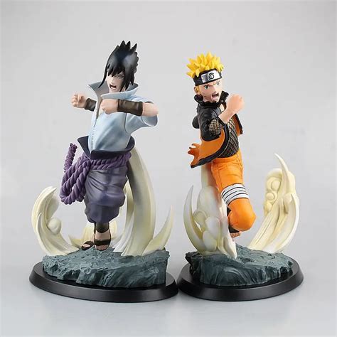 Hot Anime 27 Cm Tsume Naruto Uzumaki Sasuke Uchiha Naruto Limited Edition Statue Pvc Action