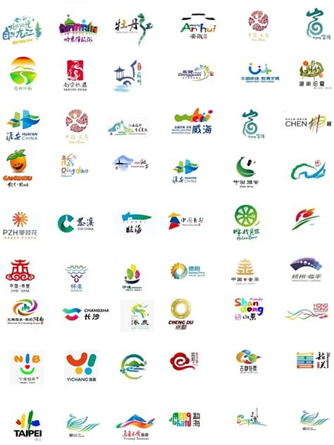 城市文旅logo大合集 花瓣网