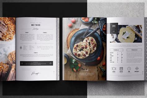 Cookbook Recipe Book By Bons On Creativemarket Recipe Book Design