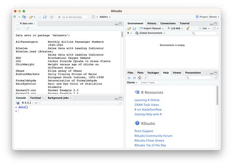Built In Datasets In R