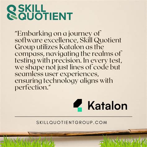 Skill Quotient On Linkedin Skillquotientgroup Katalontesting Techjourney Testing